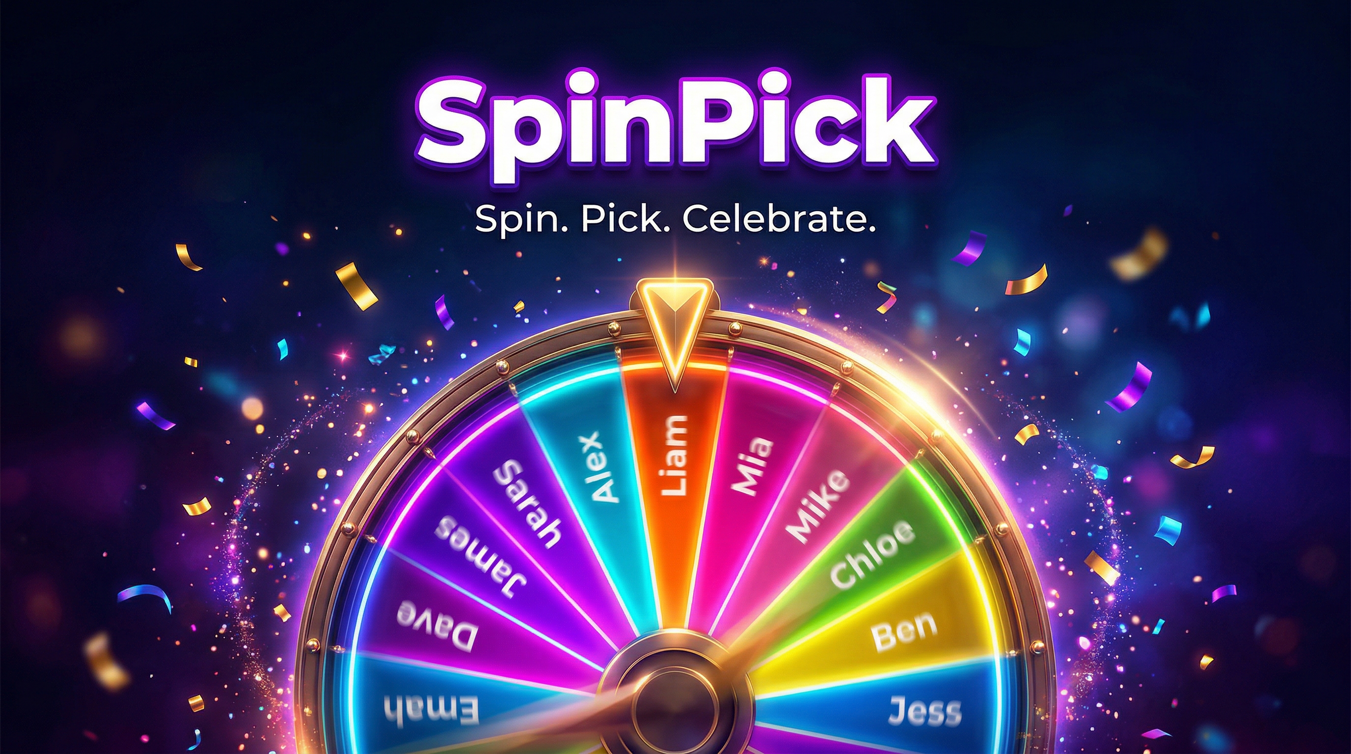 Random Name Picker — Free Spinning Wheel | Namewheel